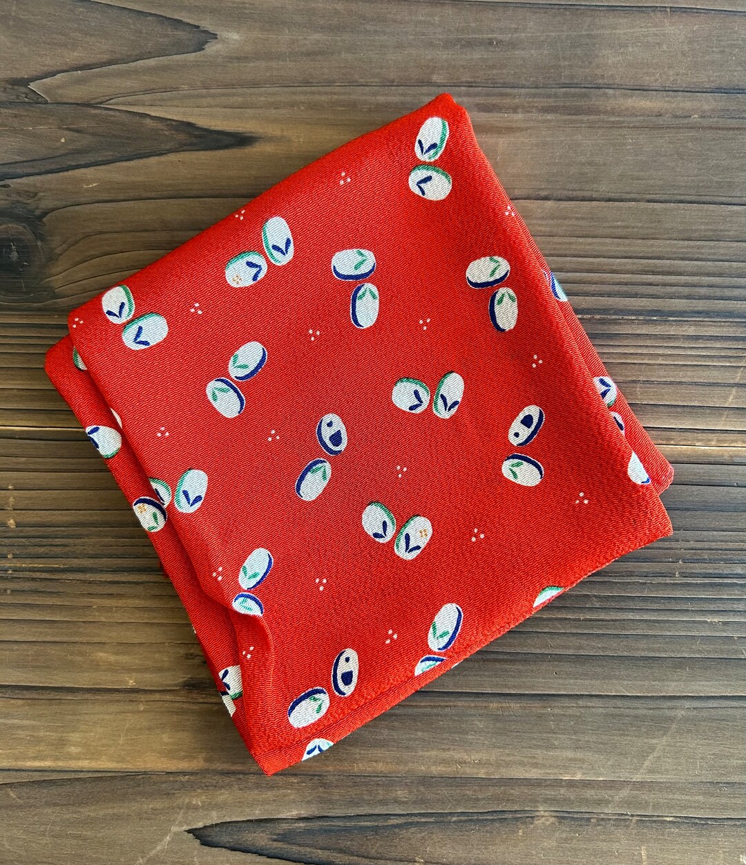 Vintage Japanese Furoshiki Wrapping With Traditional Red Design - Etsy