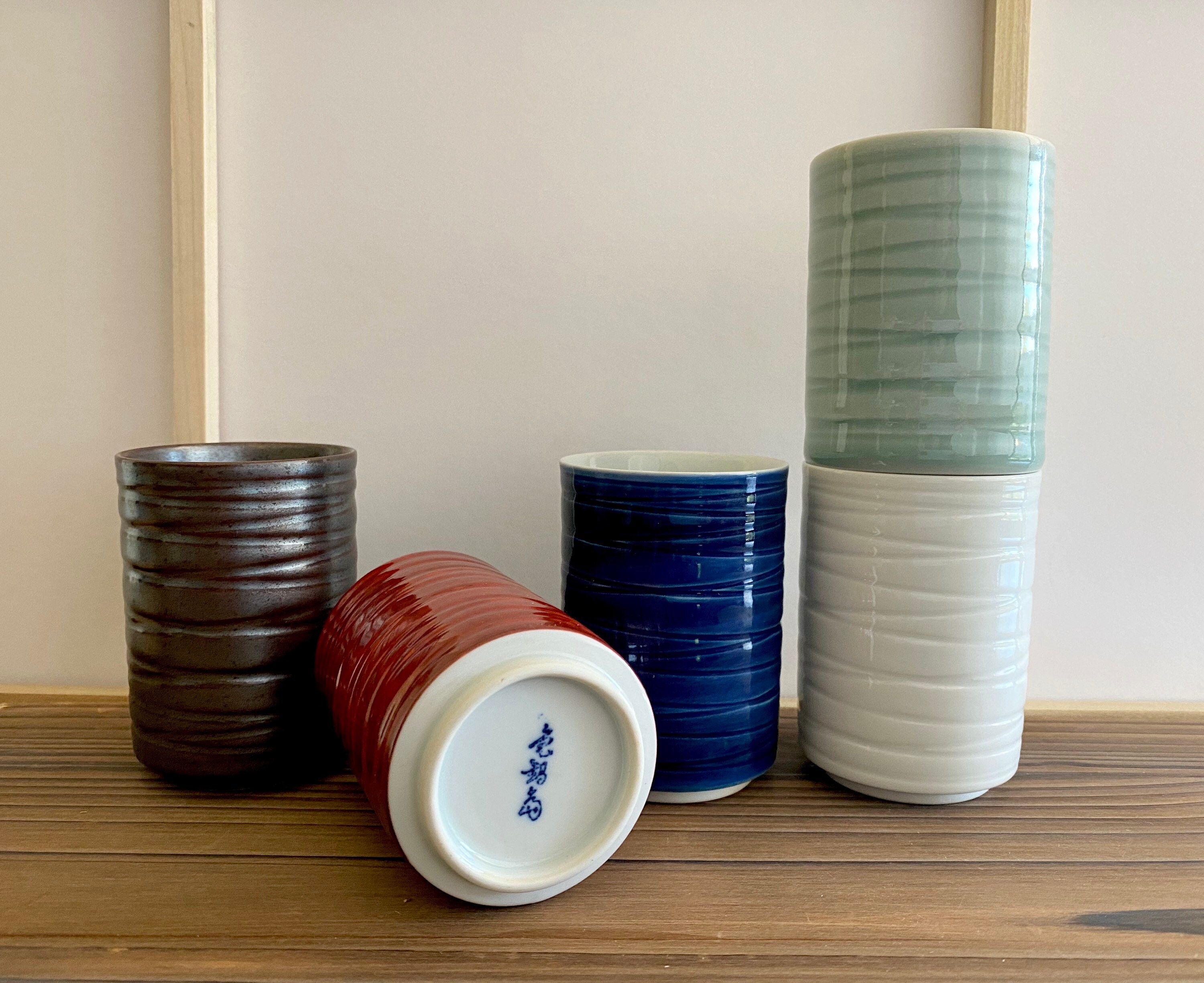 Imari Nabeshima Japan Pottery Tea Cup Set With Wooden Box Set - Etsy