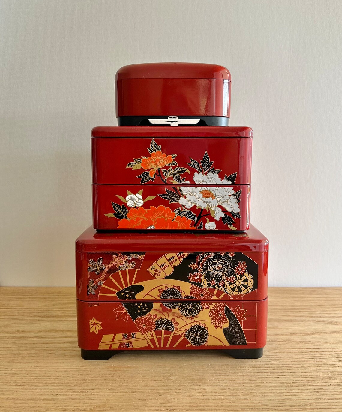 Vintage Japanese Stacking Jubako Box Large Size - Etsy