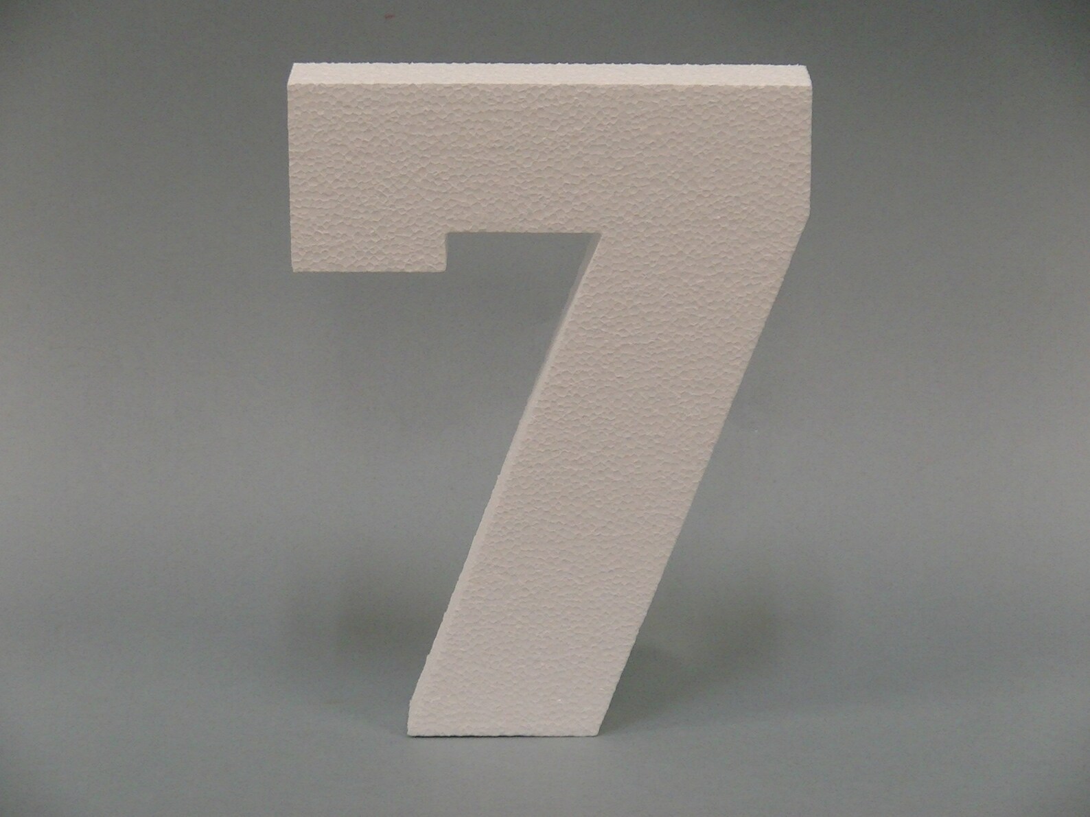 Large Number Seven 7 Cutout Styrofoam EPS Raw Foam | Etsy