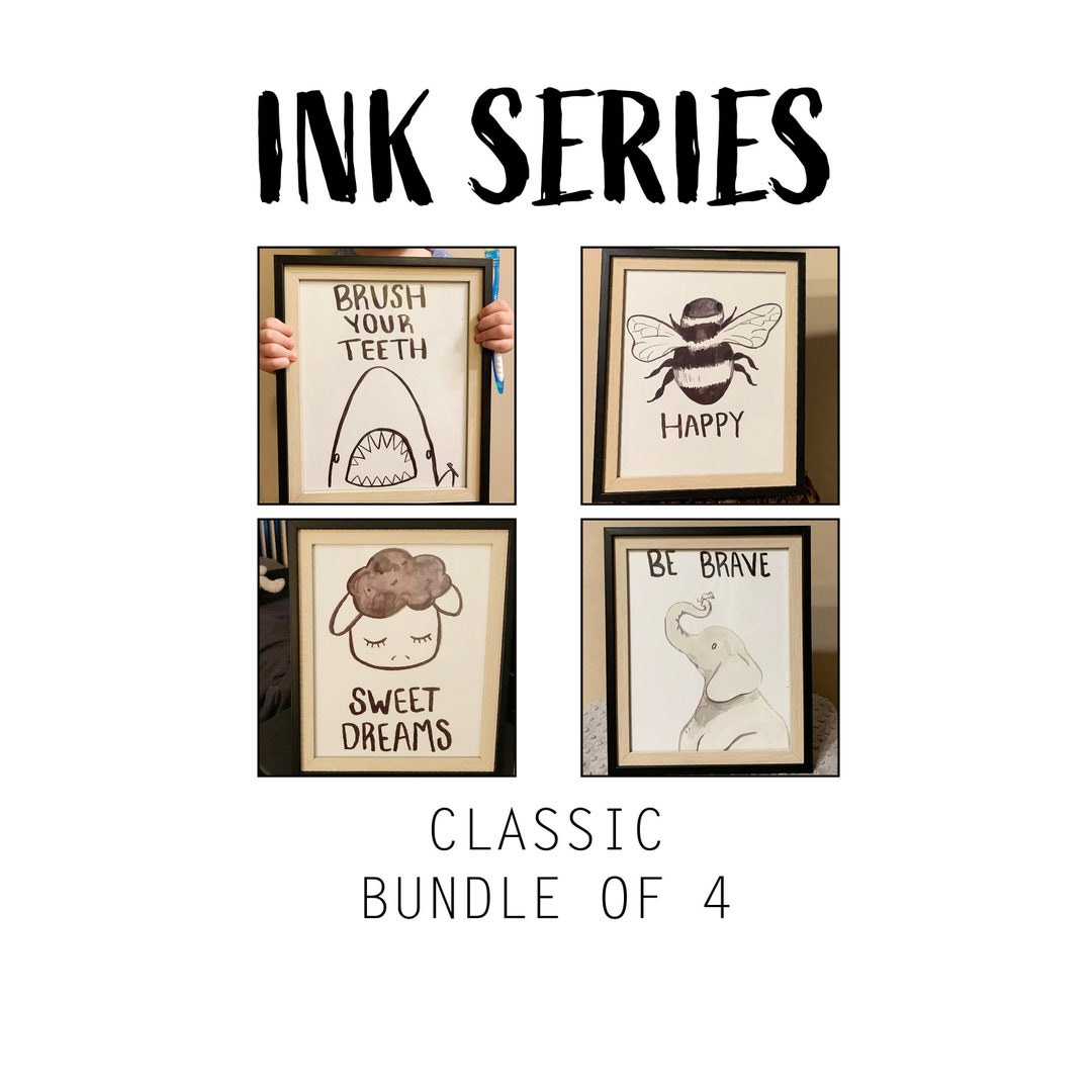Ink Series Classic Bundle of 4 Downloads - Etsy España