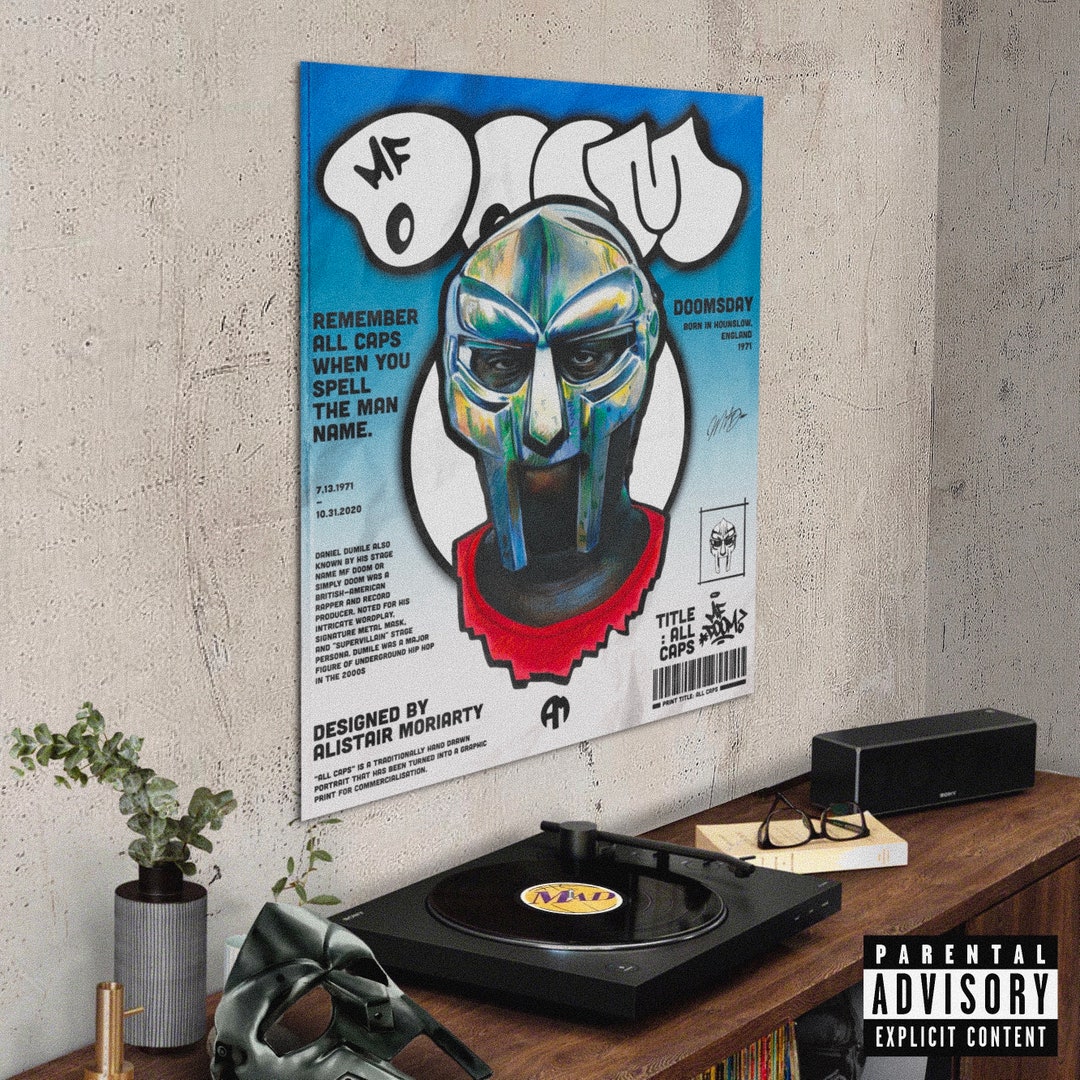 ALL CAPS Graphic Poster Print 16 X 20 - Etsy