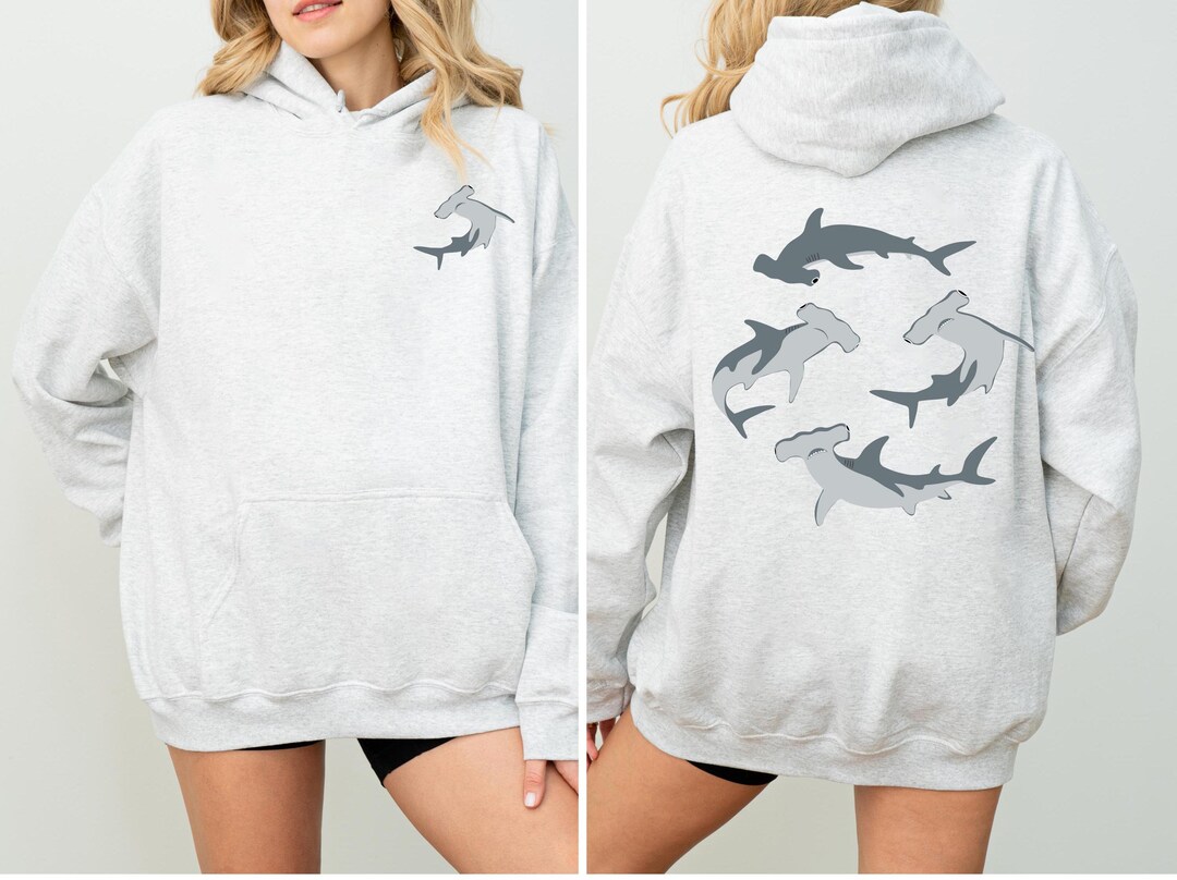 Shark Hoodie Hammerhead Hoodie Hammerhead Shark Oversized Hoodie Ocean ...