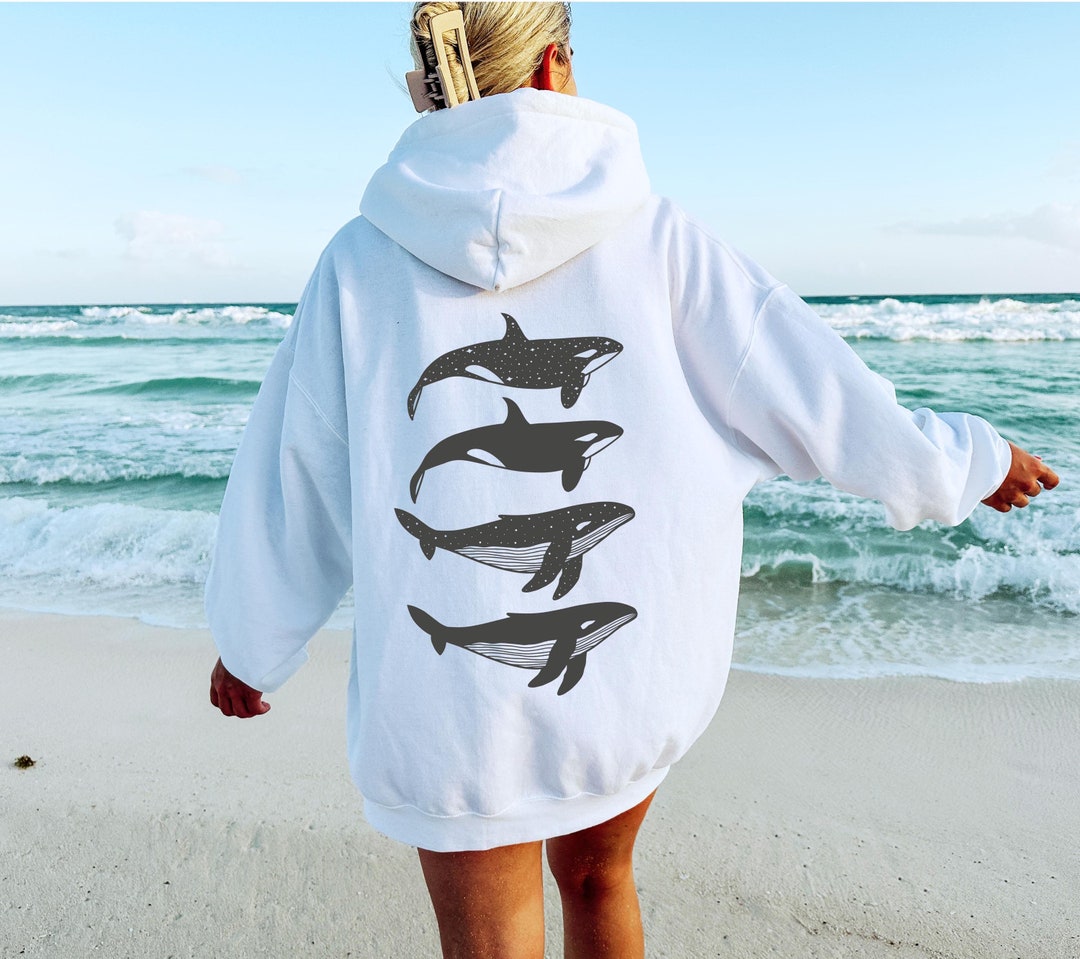 Orcas Hoodie Celestial Hoodie Whale Hoodie Mystical Orcas Shirt ...