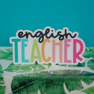 English Teacher Sticker - Etsy