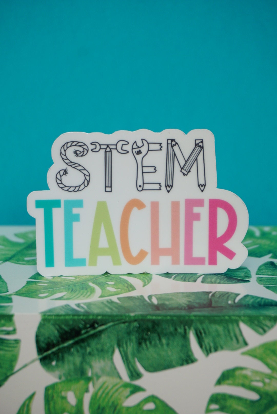 STEM Teacher Sticker - Etsy