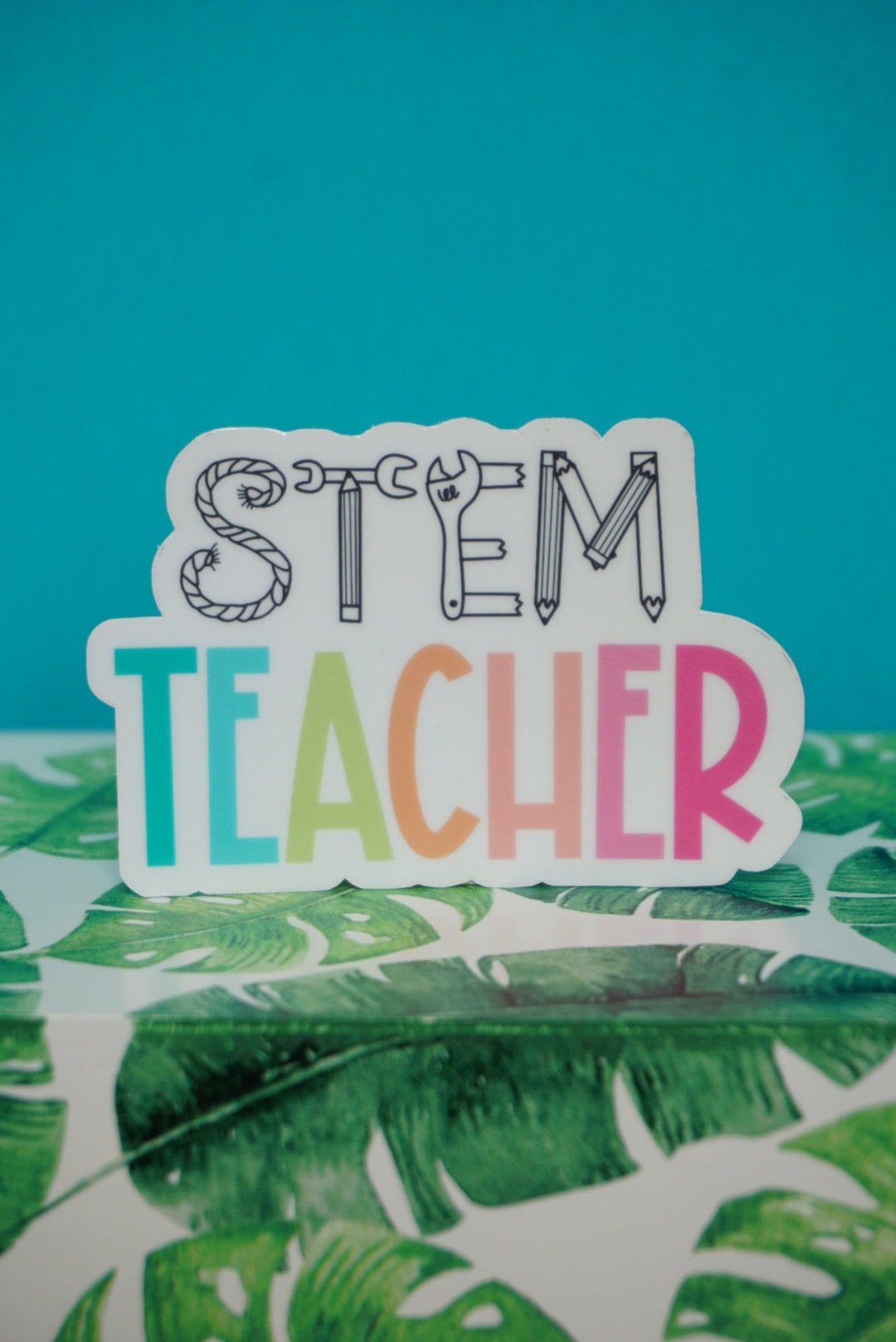 STEM Teacher Sticker - Etsy