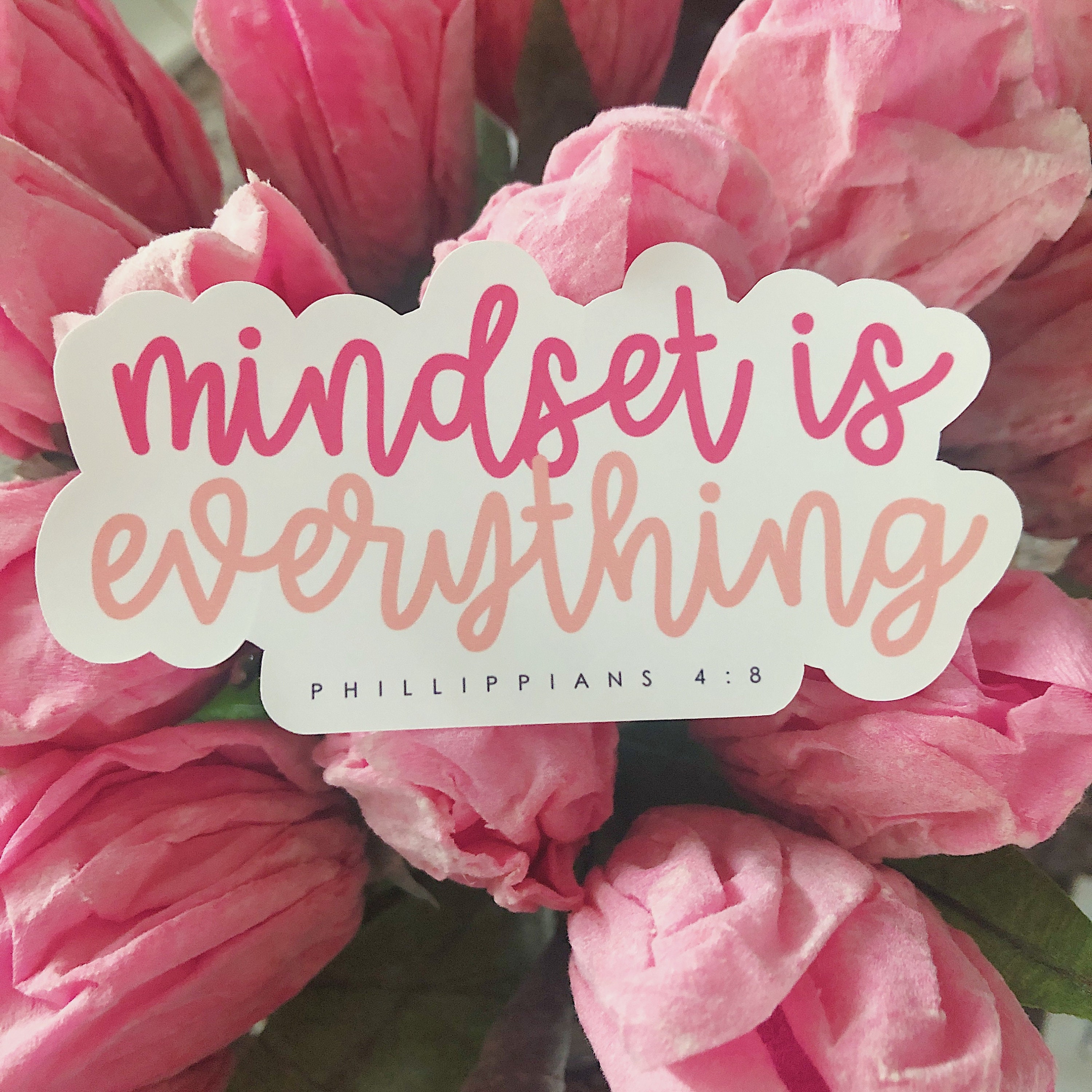 Mindset is Everything Sticker - Etsy Hong Kong