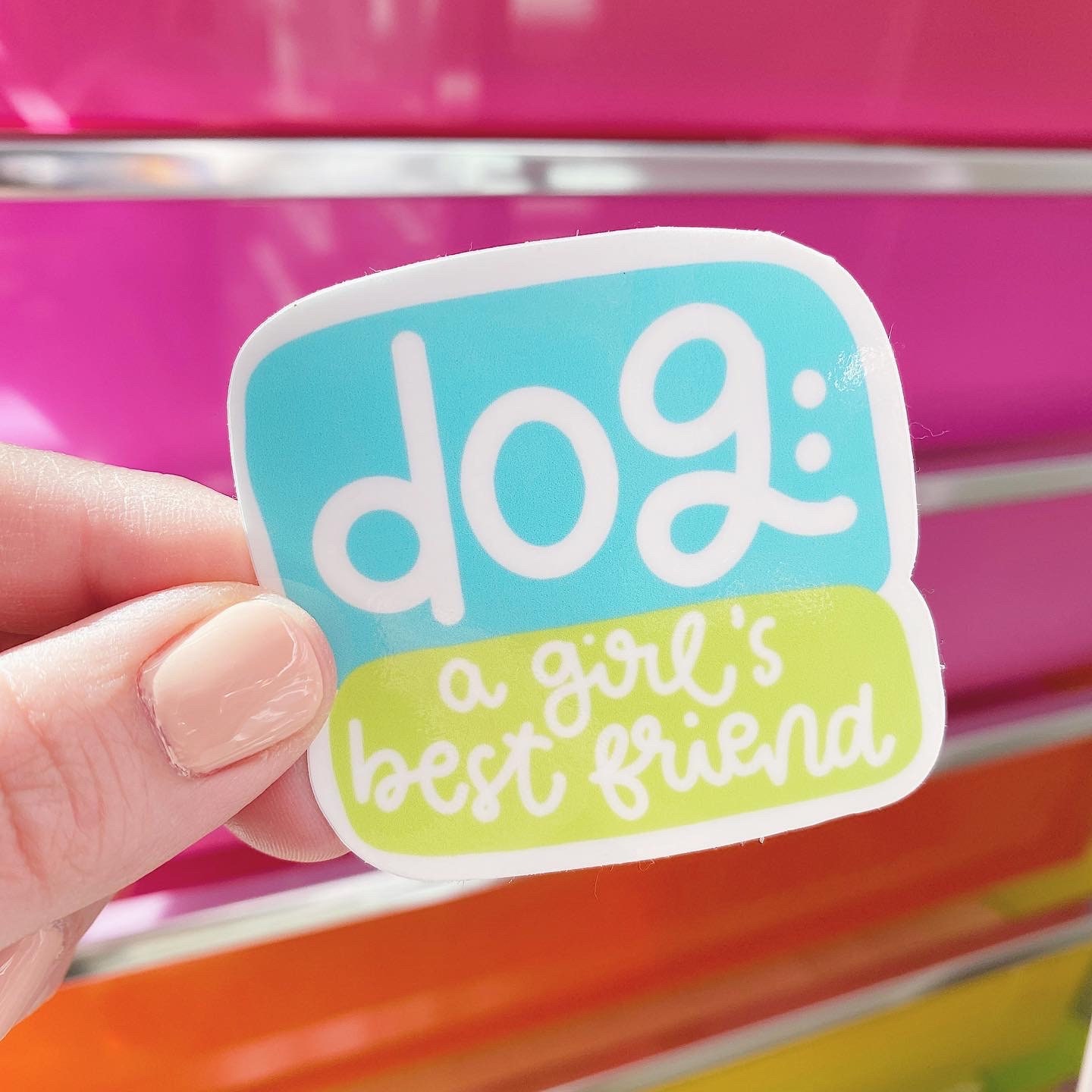 Dog: A Girl's Best Friend Sticker - Etsy