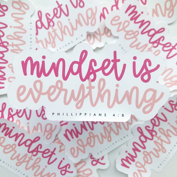 Mindset is Everything Sticker - Etsy Hong Kong
