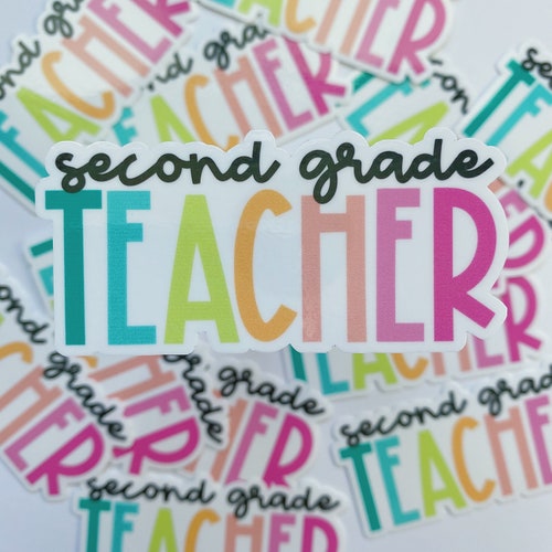 Grade School Sticker First Second Third Fourth Fifth or - Etsy