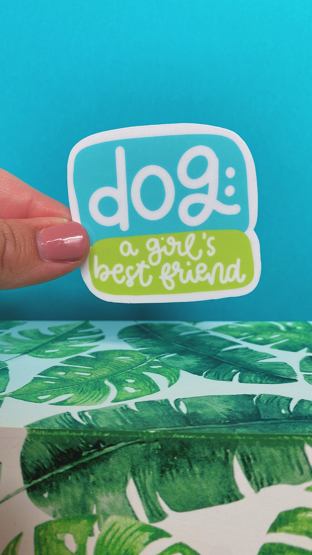 Dog: A Girl's Best Friend Sticker - Etsy