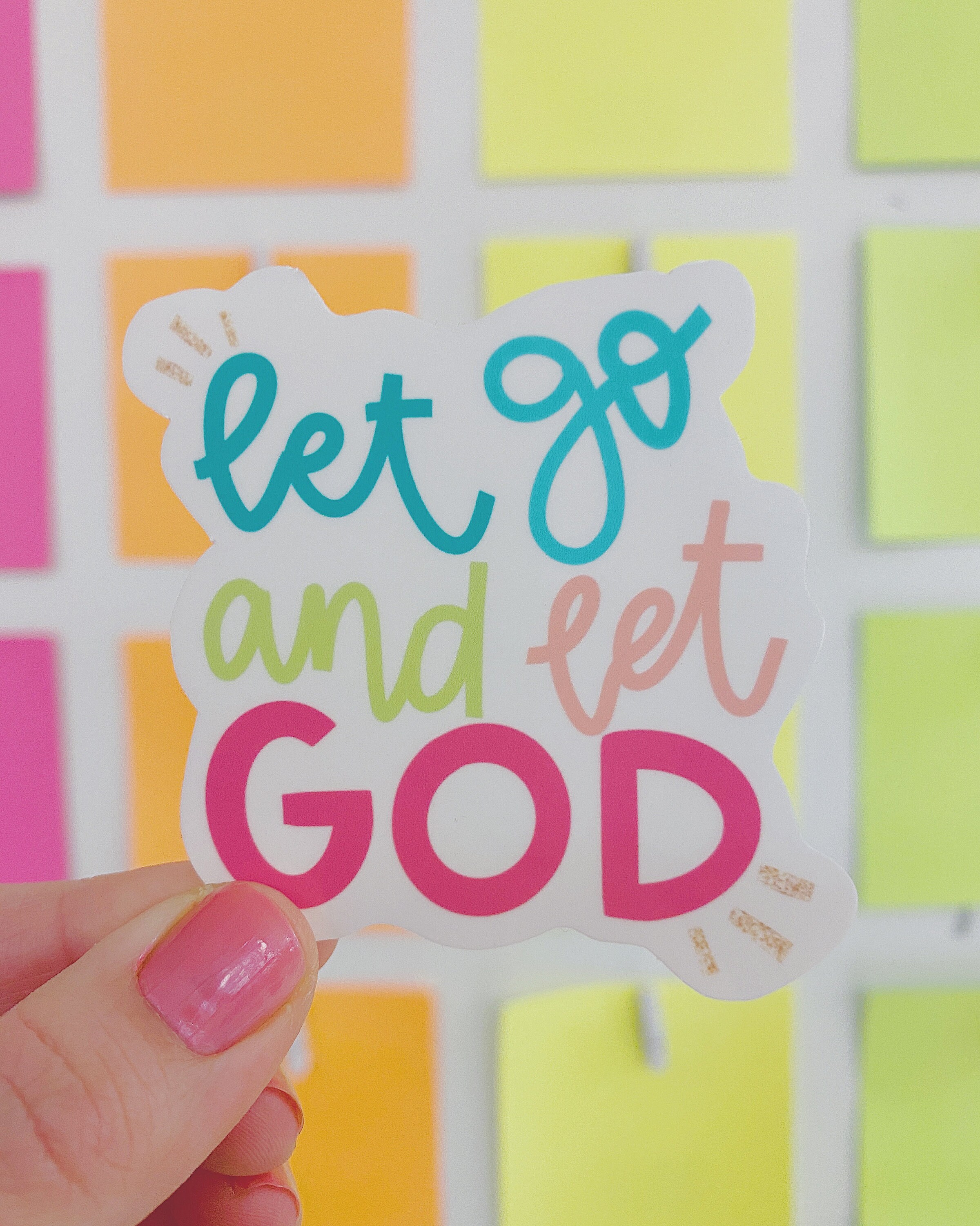 Let Go & Let God Sticker | Etsy