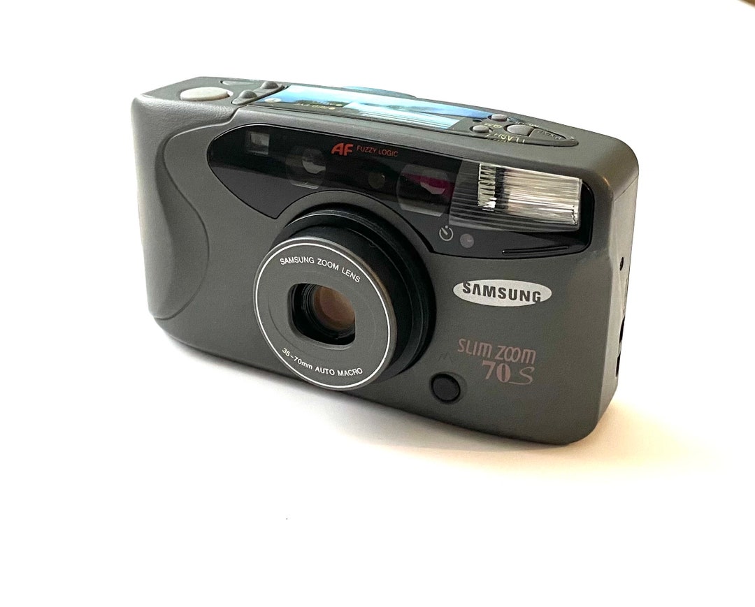 Vintage Retro Black SAMSUNG Slim Zoom 70s 35mm Film Camera - Etsy