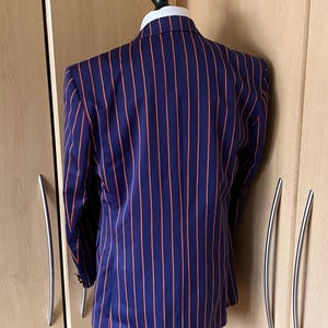 Mens Blue Striped ALEXANDRE Boating Regatta Blazer Jacket 46 46R Reg ...