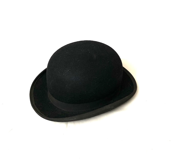 Vintage Mens Black LOCK & CO Bowler Hat Size 22.5 Medium M - Etsy