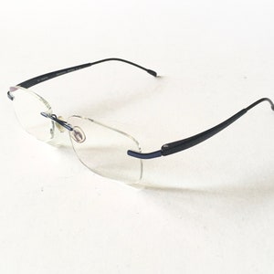 Men’s Navy Blue Rimless SPECSAVERS No Heating Lite 167 Specs Eyeglasses ...