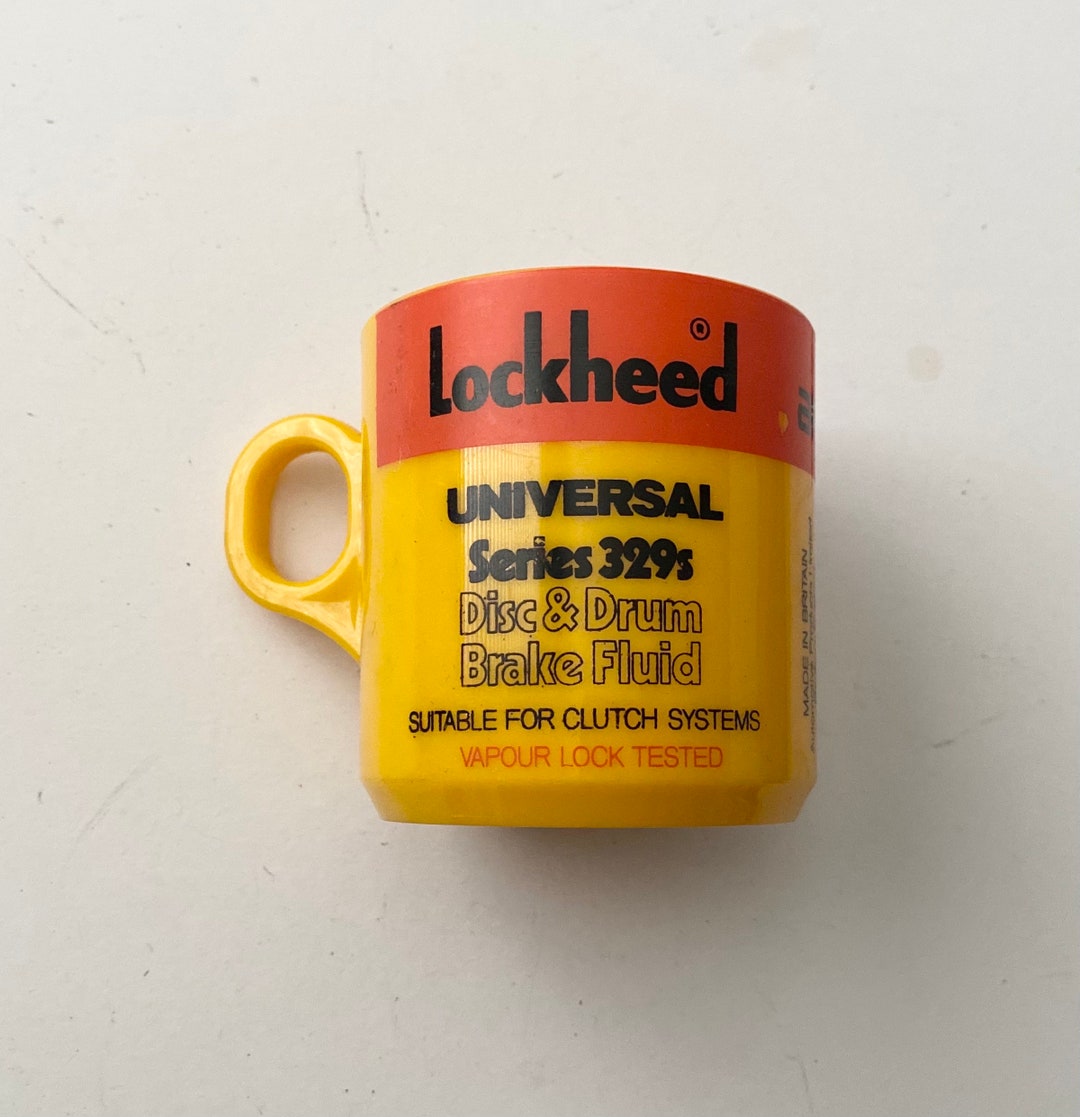 Vintage Retro Yellow Plastic LOCKHEED Advertising Cup Mug - Etsy