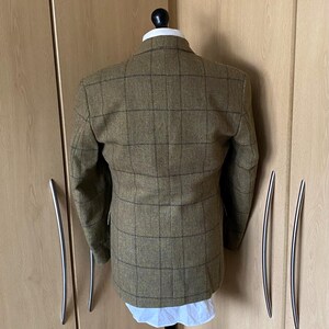 Mens Green Check JASPER CONRAN Tweed Blazer Jacket 38R 38 Reg Regular ...