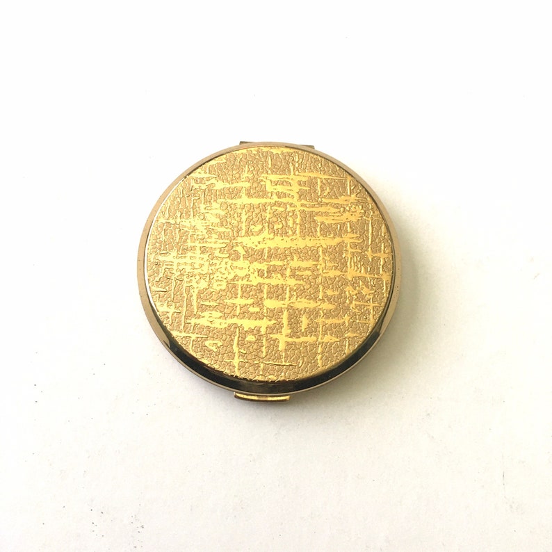 NEW Vintage Gold Tone Bark Effect STRATTON Compact Case Vintage Retro ...