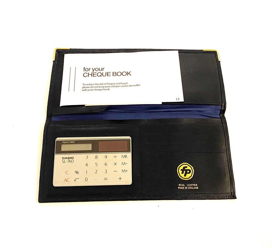 Vintage Retro CASIO SL-760 Card Film Calculator Slim Wallet Purse ...