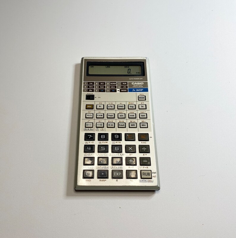Calculadora científica de bolsillo CASIO FX-3600P retro vintage - Etsy ...
