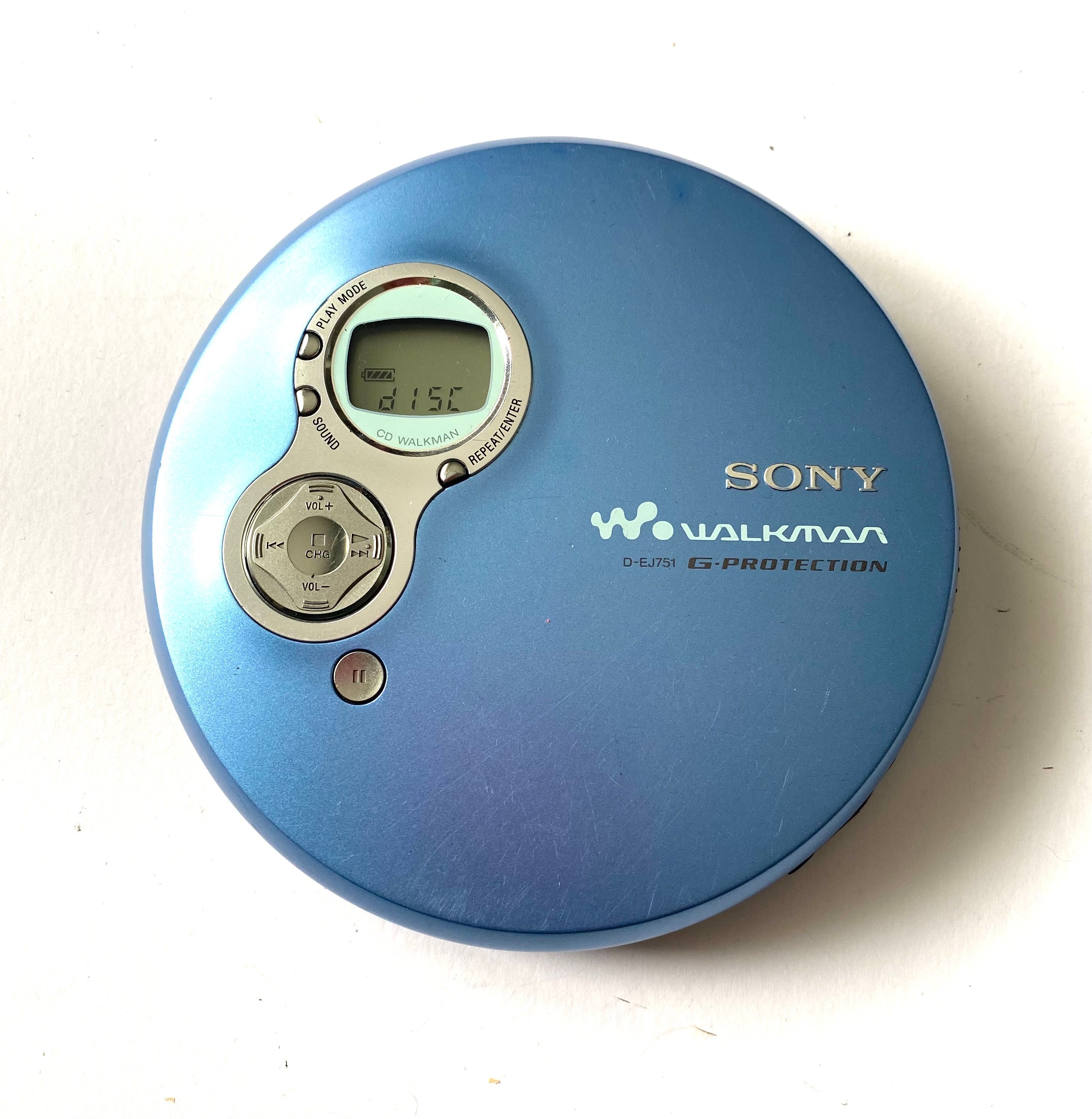 Sony Walkman Cd Player Blue