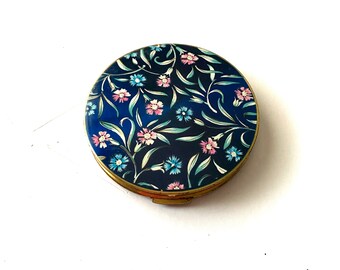 Vintage White Floral STRATTON Compact Case Vintage Retro - Etsy