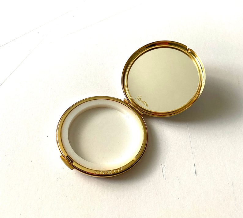 Vintage White Floral STRATTON Compact Case Vintage Retro - Etsy