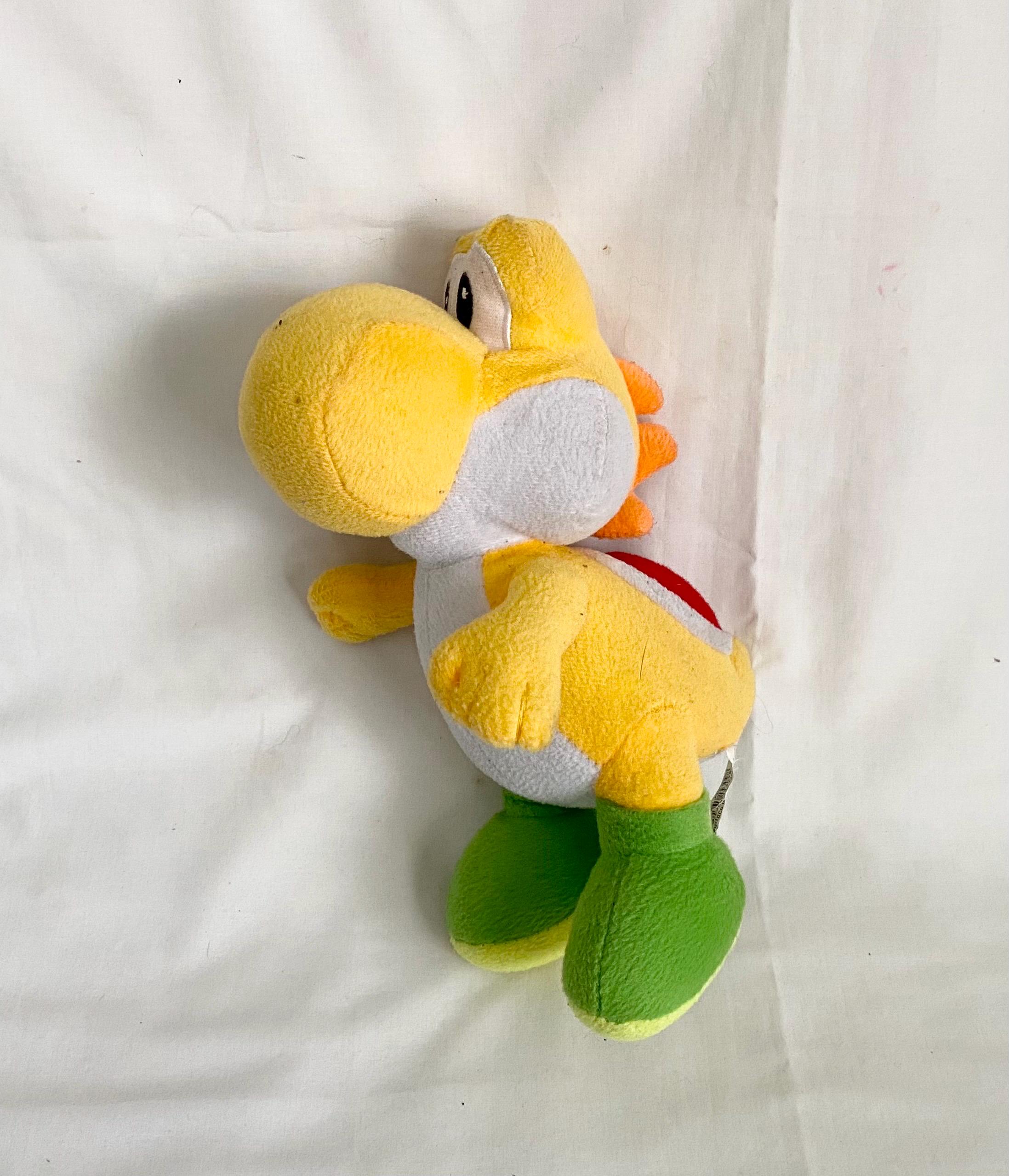 Vintage Yellow YOSHI Plush Toy Teddy Bear Nintendo Mario PMS 10” Tall ...