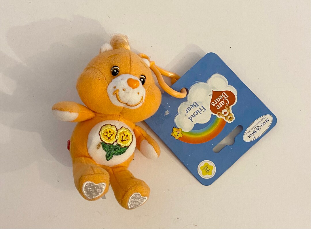 Vintage Retro Toy Care Bear FRIEND BEAR Toy Teddy Key Ring Tagged - Etsy