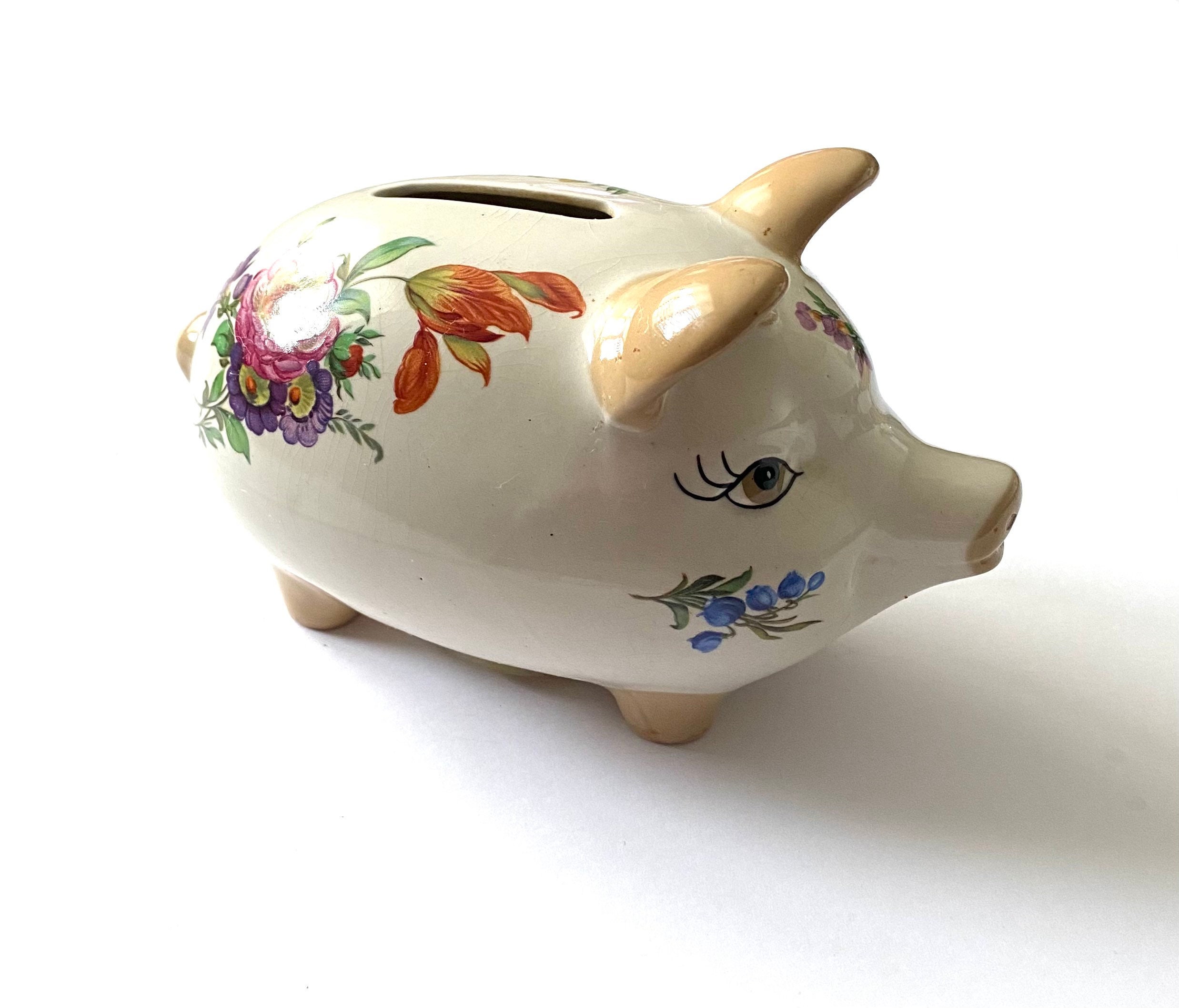 Vintage Retro SZEILER Pottery PIG Money Box Ornament - Etsy