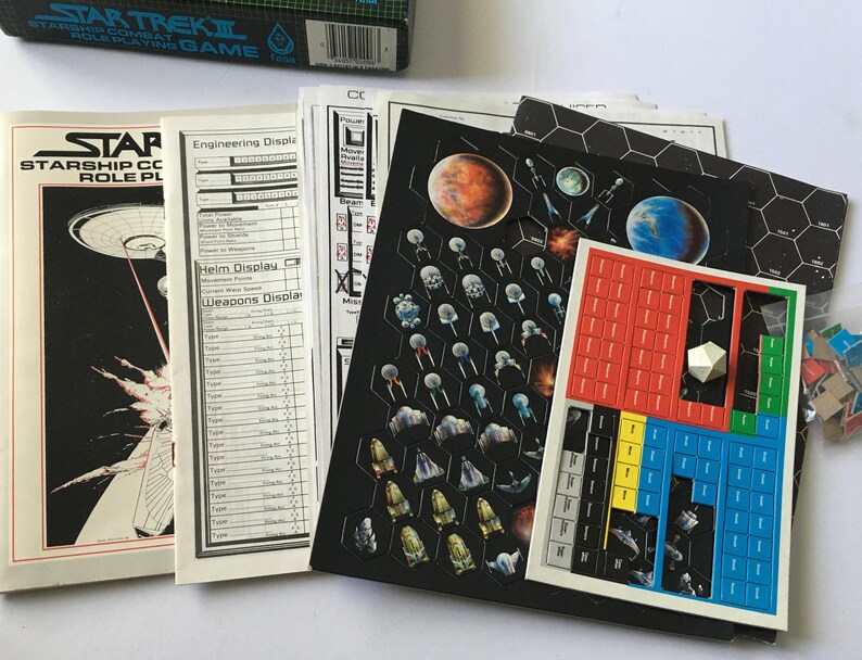 Vintage Retro STAR TREK Starship Combat Role Playing Game 2nd - Etsy