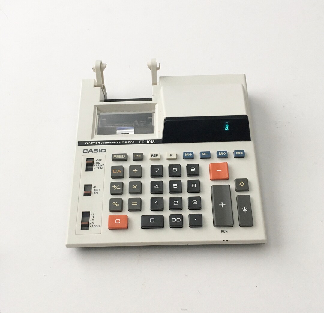 Vintage Retro Gadget CASIO FR-101S Printer Calculator Receipt - Etsy