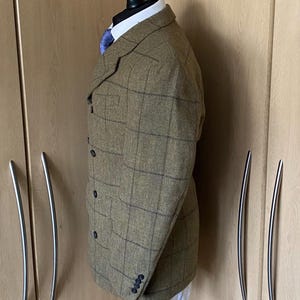 Mens Green Check JASPER CONRAN Tweed Blazer Jacket 38R 38 Reg Regular ...