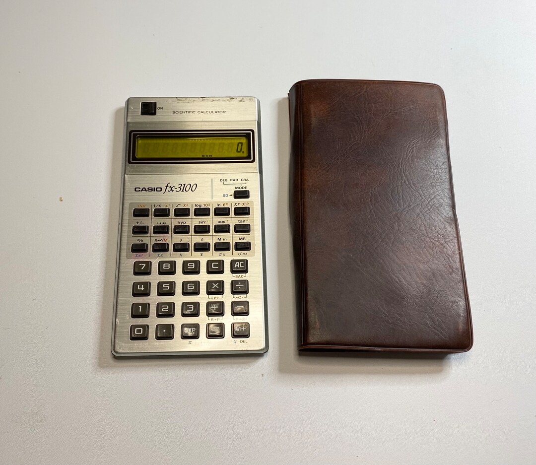 Vintage Retro CASIO FX-3100 Electronic Scientific Pocket Calculator ...