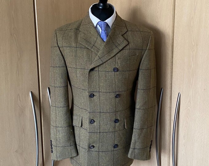 Men’s Green Check JASPER CONRAN Tweed Blazer Jacket 38R 38 Reg Regular ...
