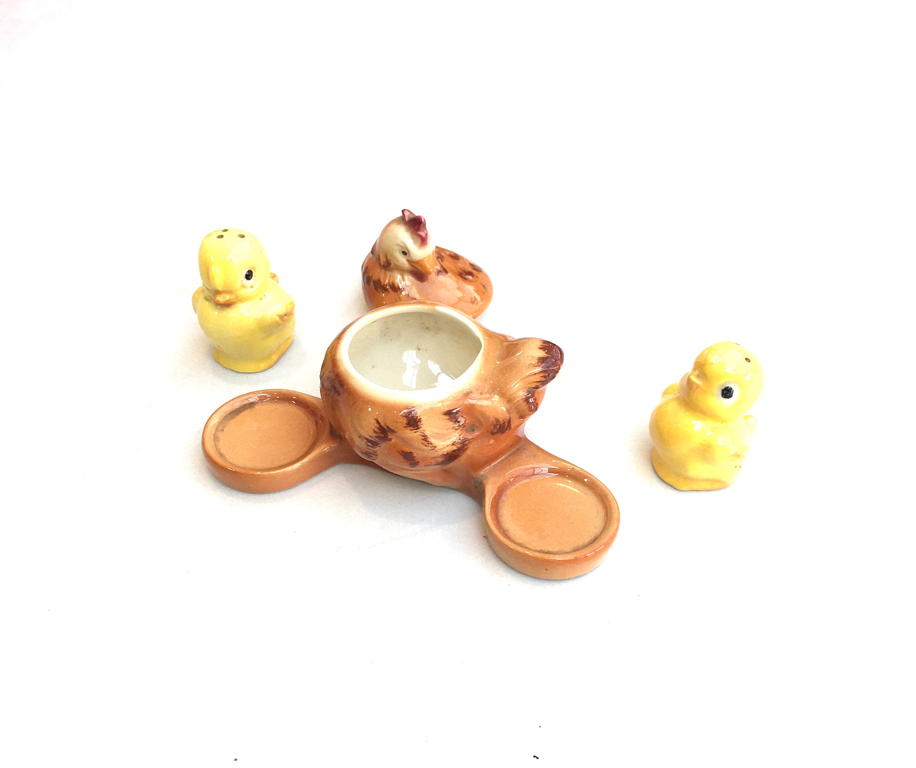 Vintage retro GOEBELS Hummel chick hen salt pepper mostard pot - Etsy ...