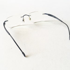 Men’s Navy Blue Rimless SPECSAVERS No Heating Lite 167 Specs Eyeglasses ...