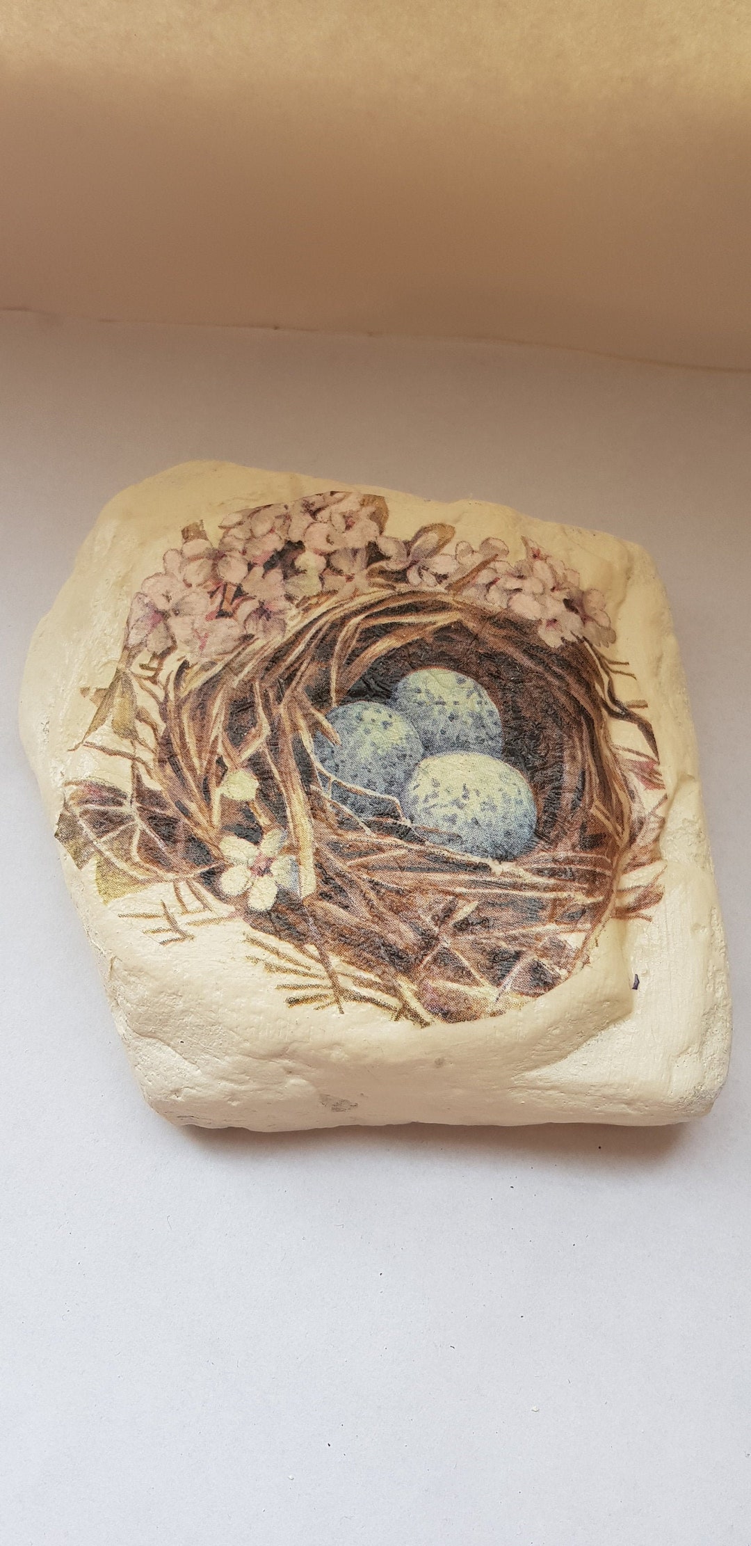 Decoupaged Rock - Etsy