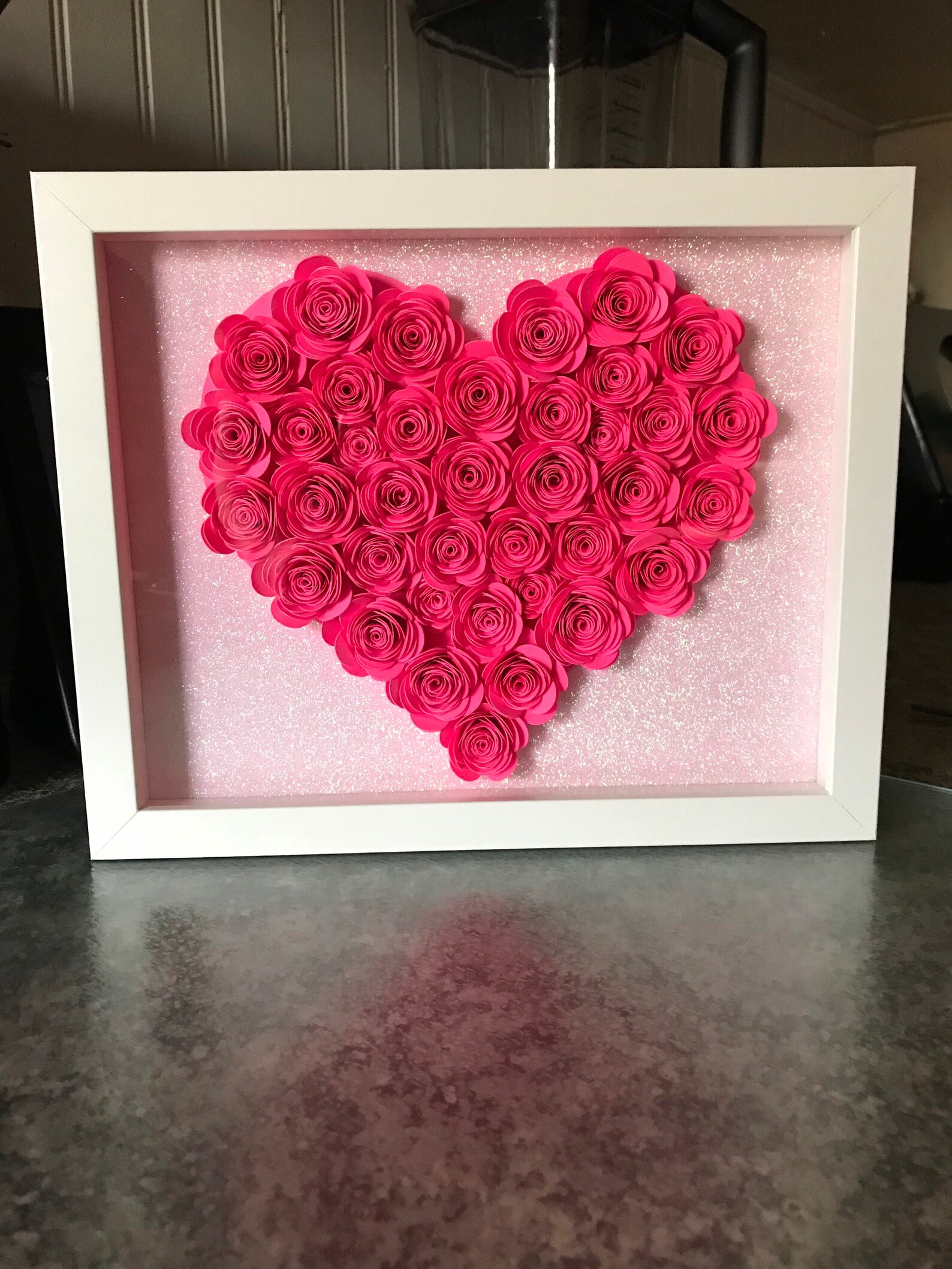 Heart Shape Shadow Box - Etsy
