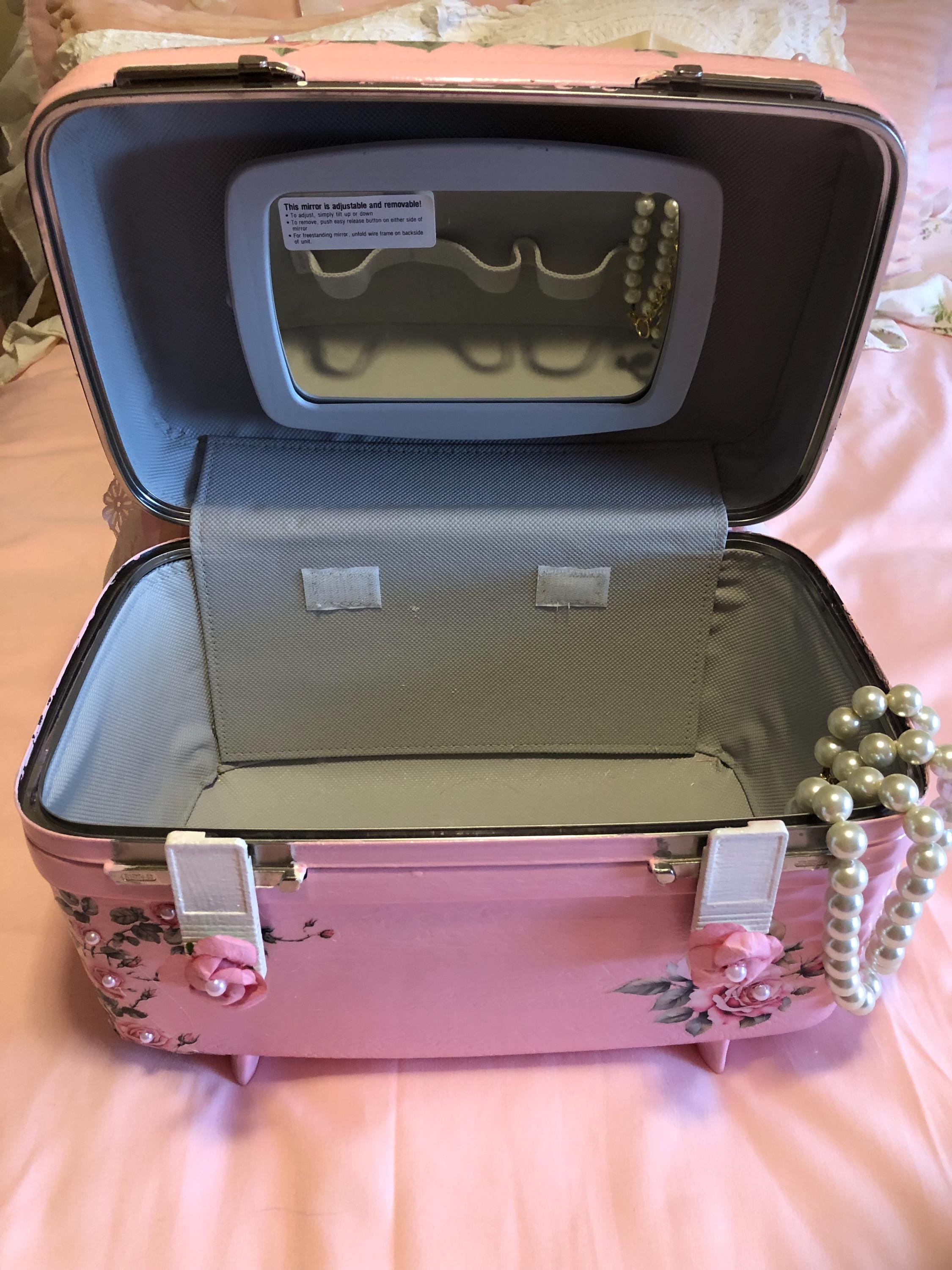 Vintage Rose Train Case, Vintage Train Case, Shabby Train Case ...
