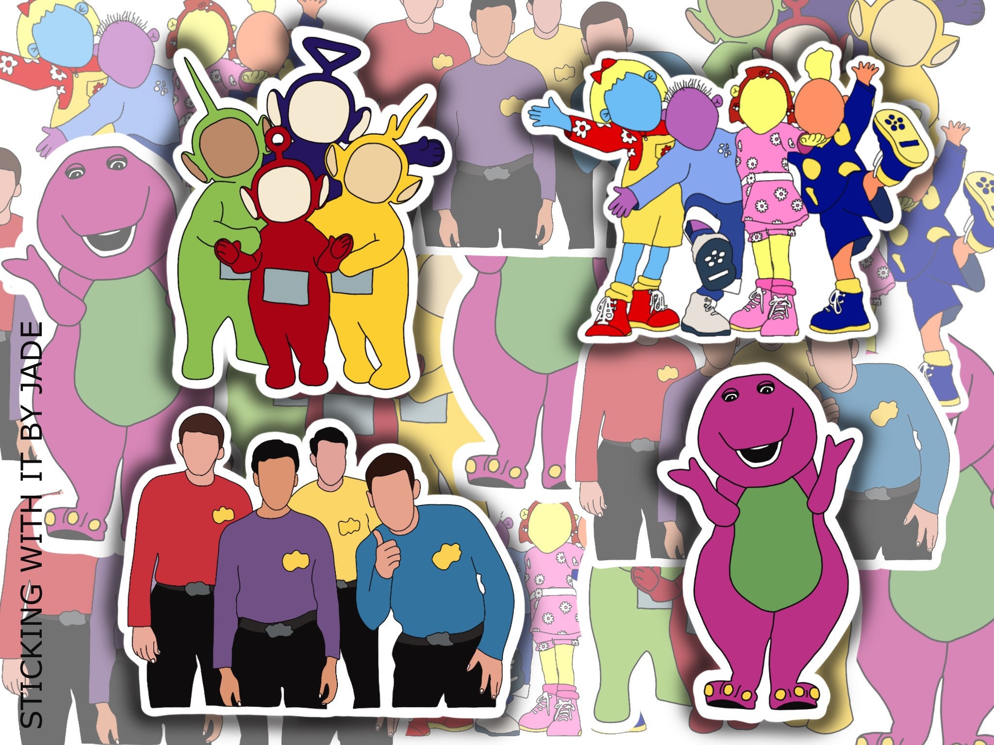 Childhood Sticker Set - Etsy