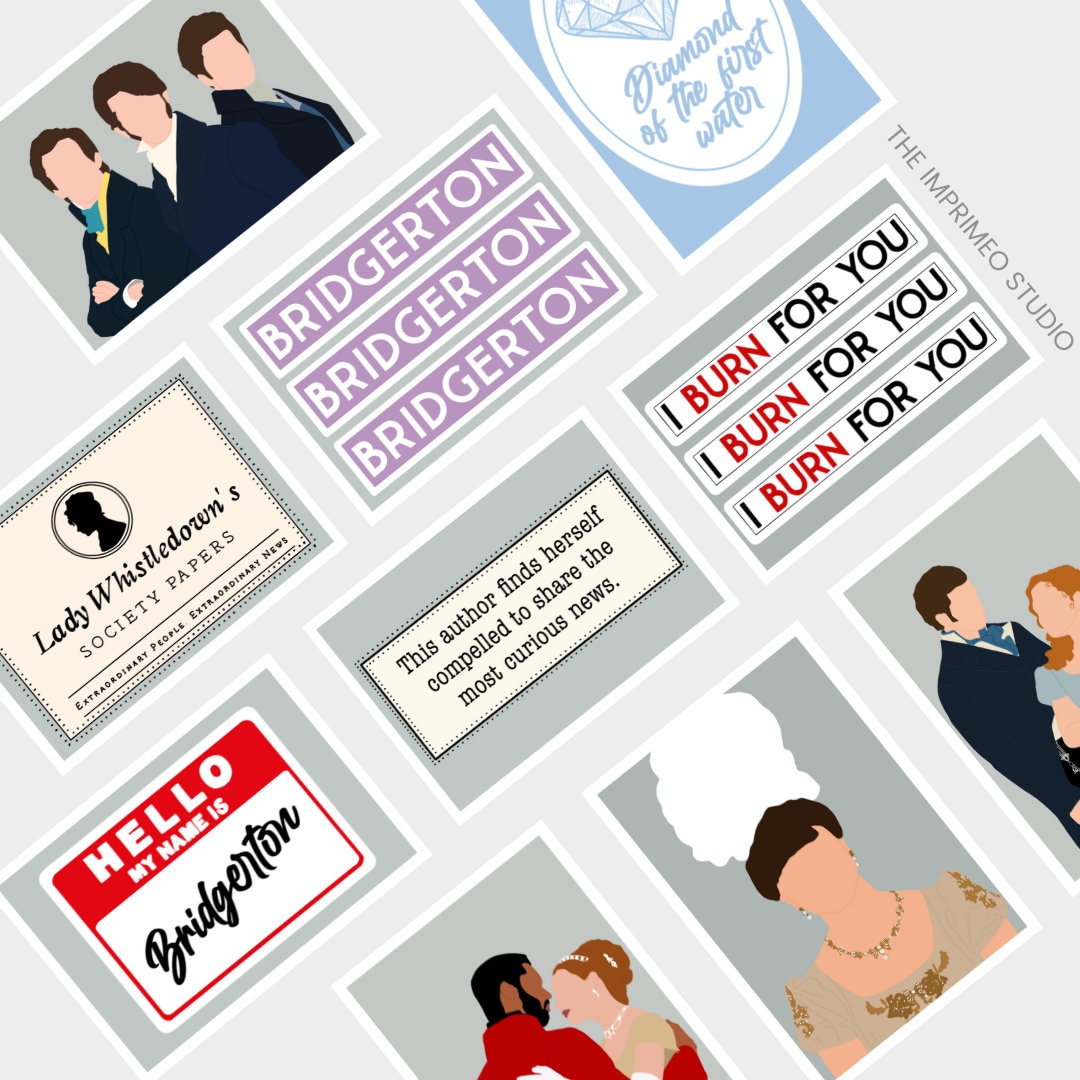 Bridgerton Sticker Set (10 Pack) - Etsy