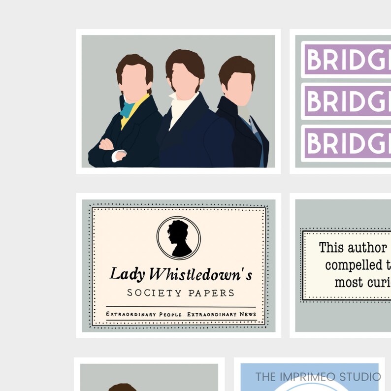 Bridgerton Sticker Set (10 Pack) - Etsy