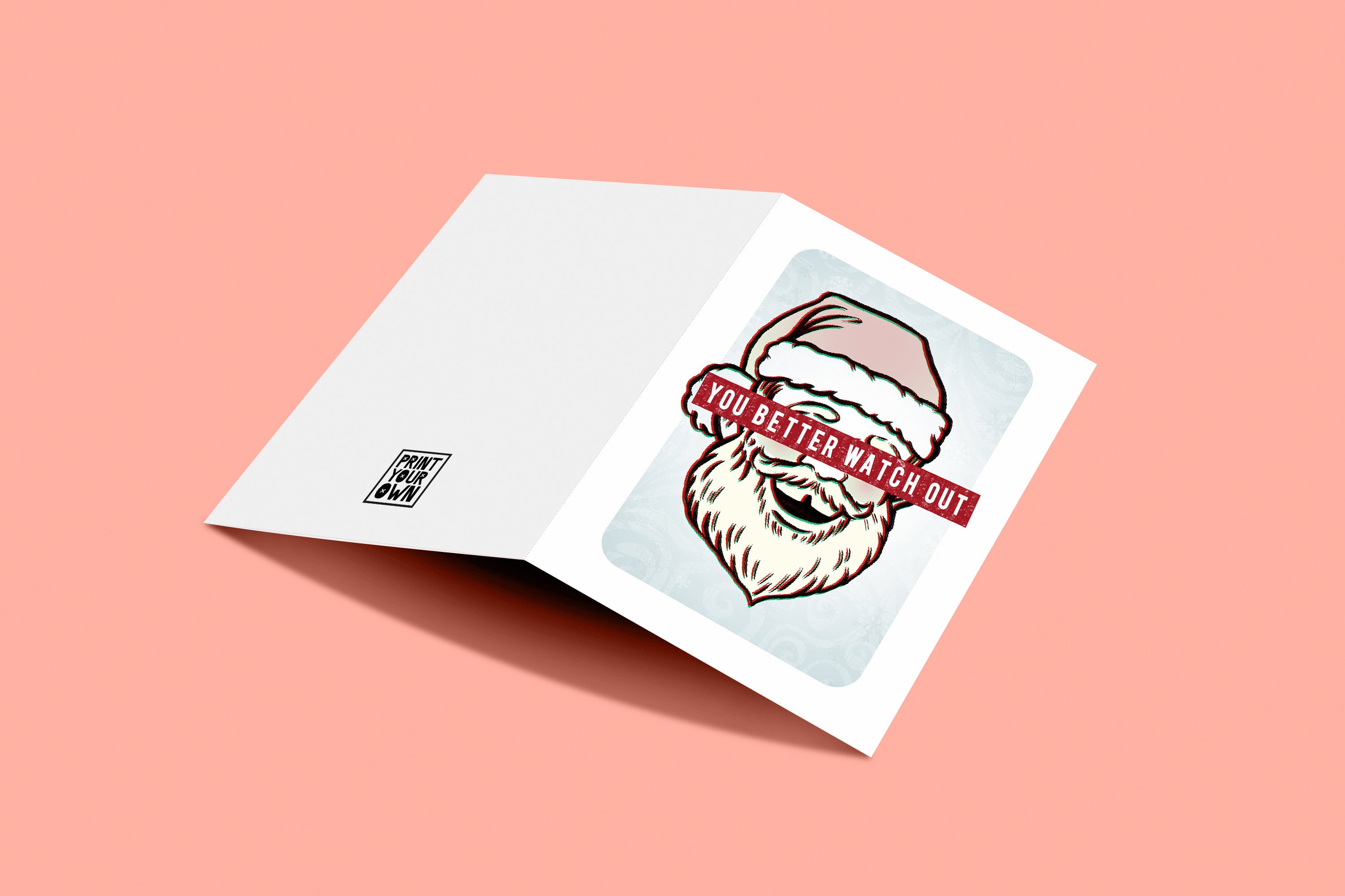 Buy Holiday Christmas Card Santa you Better Watch Out Greeting Card ...