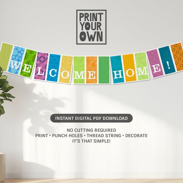 Welcome Home Banner - Etsy