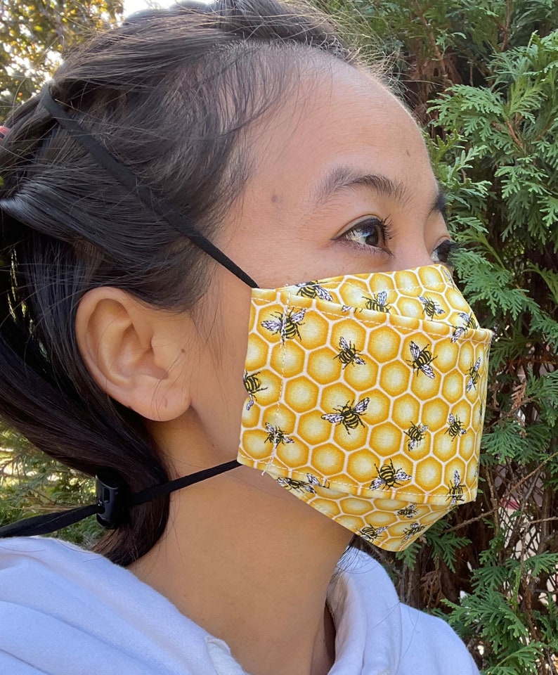 3D Face Mask W/ Nose Wire, NO FOG Glasses Mask, Filter Pocket, Kids ...