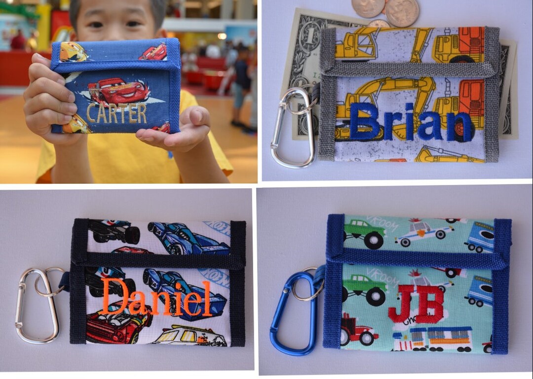 Cars Wallet, Personalized Kids Wallet, Kids First Wallet, Boys Wallet ...