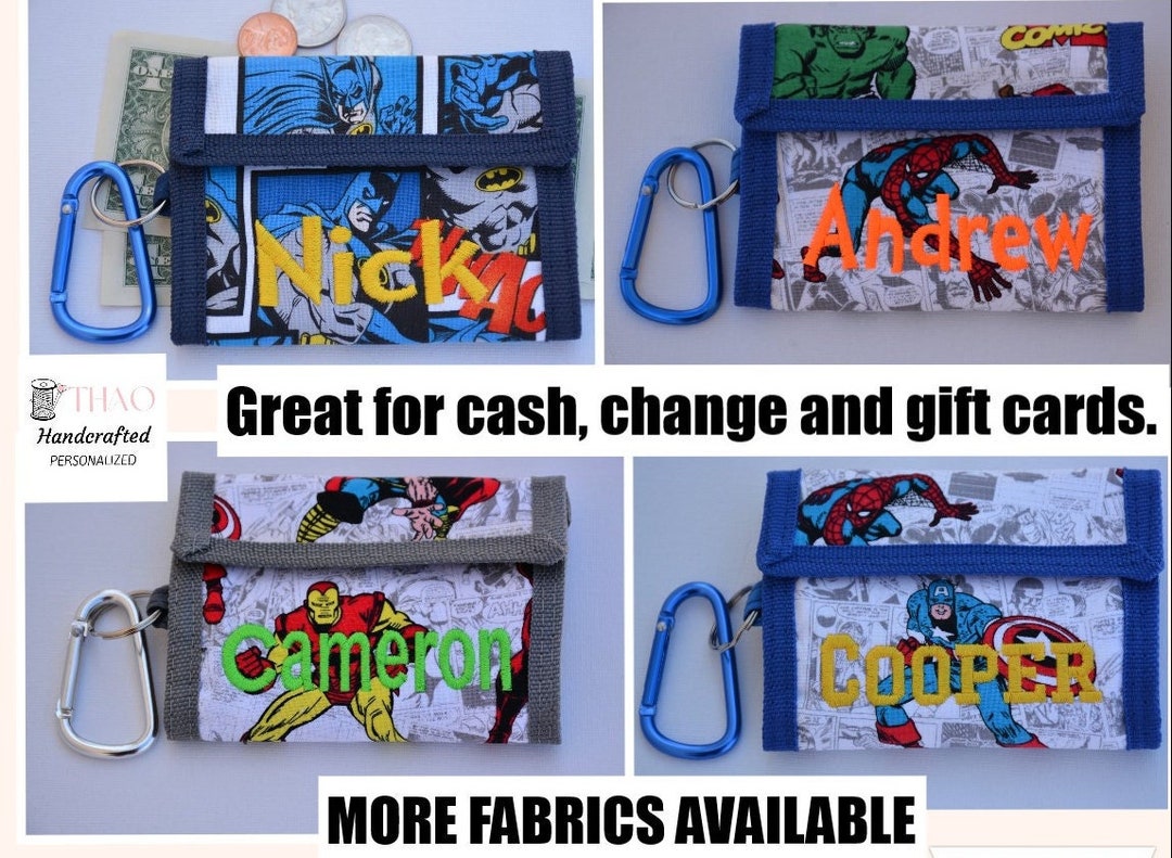 Kids Wallet, Personalized Kids Wallet, Kids First Wallet, Boys Wallet ...